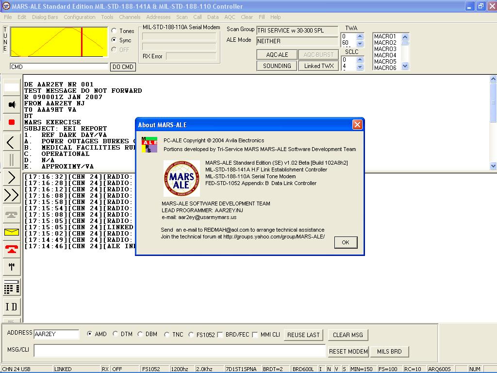 HF Automatic Link Establishment (ALE) – Dah Dah Dit Dah, Dit Dah Dit